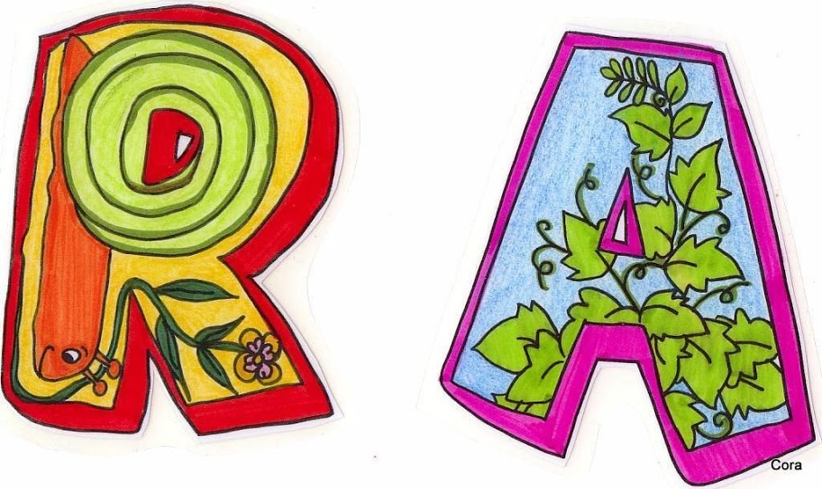 Professores: Letras para primavera coloridas e para colorir